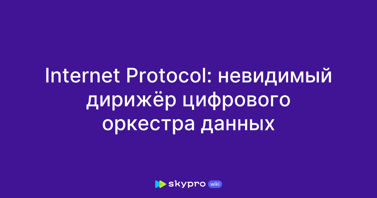 Internet Protocol (IP): что это и зачем нужно